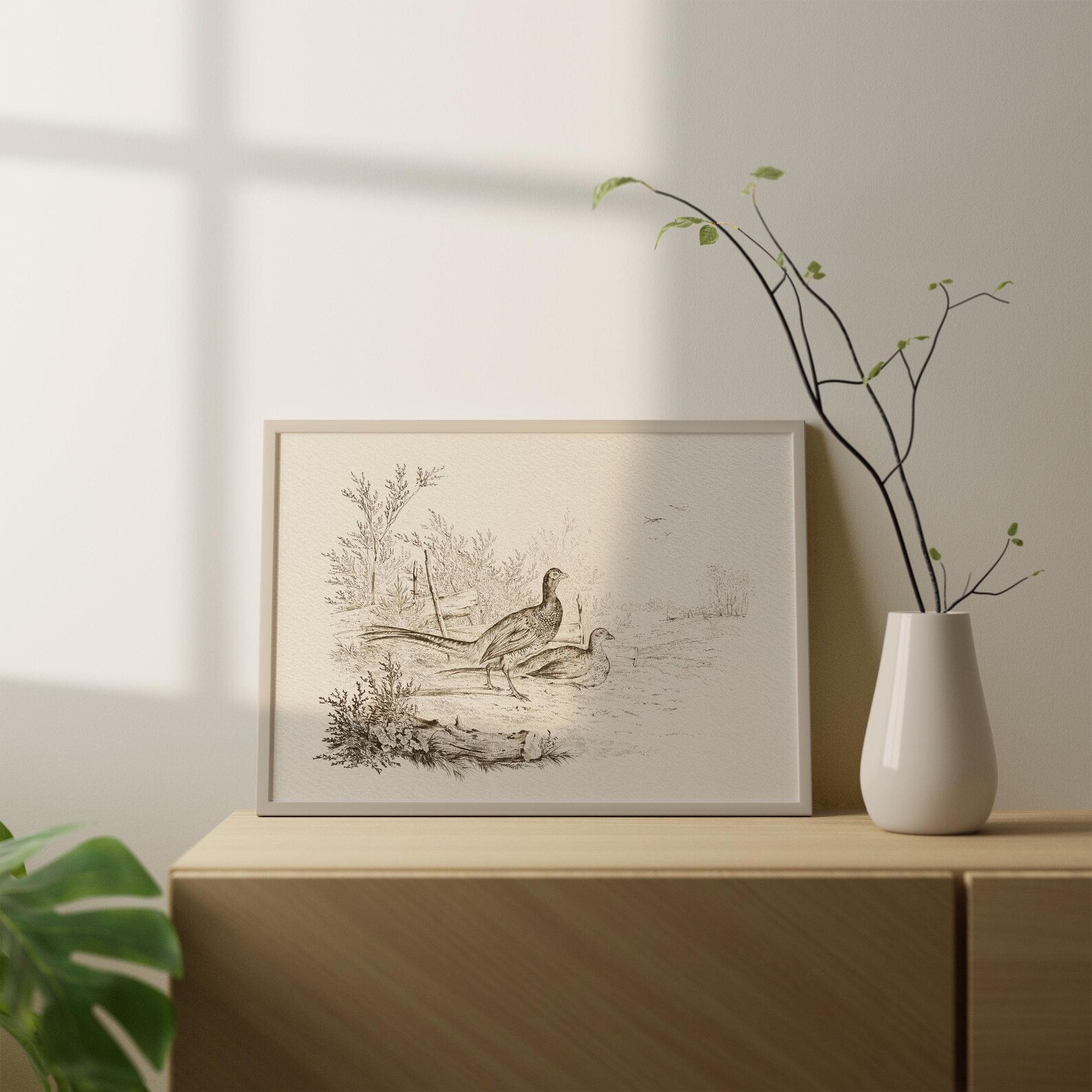 Woodland Animal Prints Set: Rustic Farmhouse Cottage Decor, Neutral ...