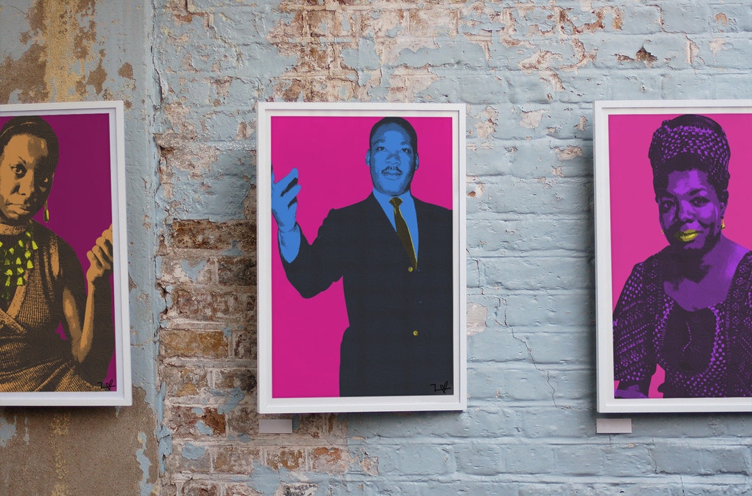Dr Martin Luther King Jr Pop Art - Etsy