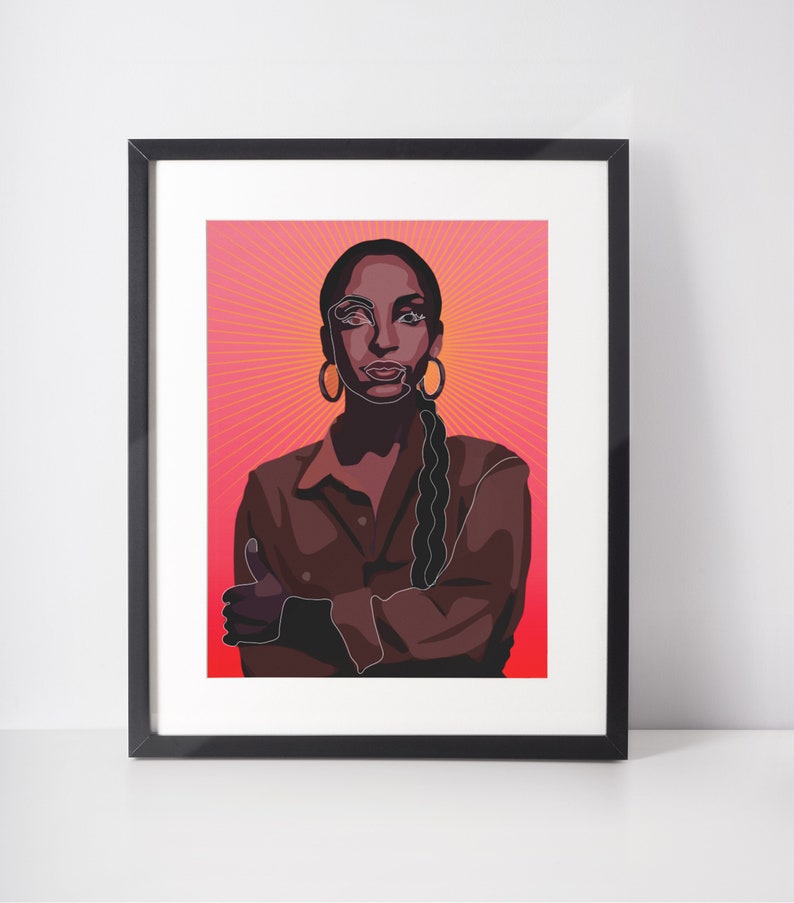 Sade Silhouette, Line Drawing Poster - Etsy