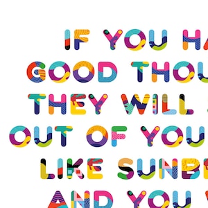 Sunbeams Quote - Roald Dahl - Etsy