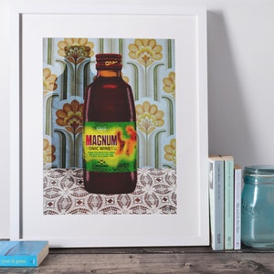 Magnum Tonic Wine - the 'front Room' Retro Jamaican Print - Etsy