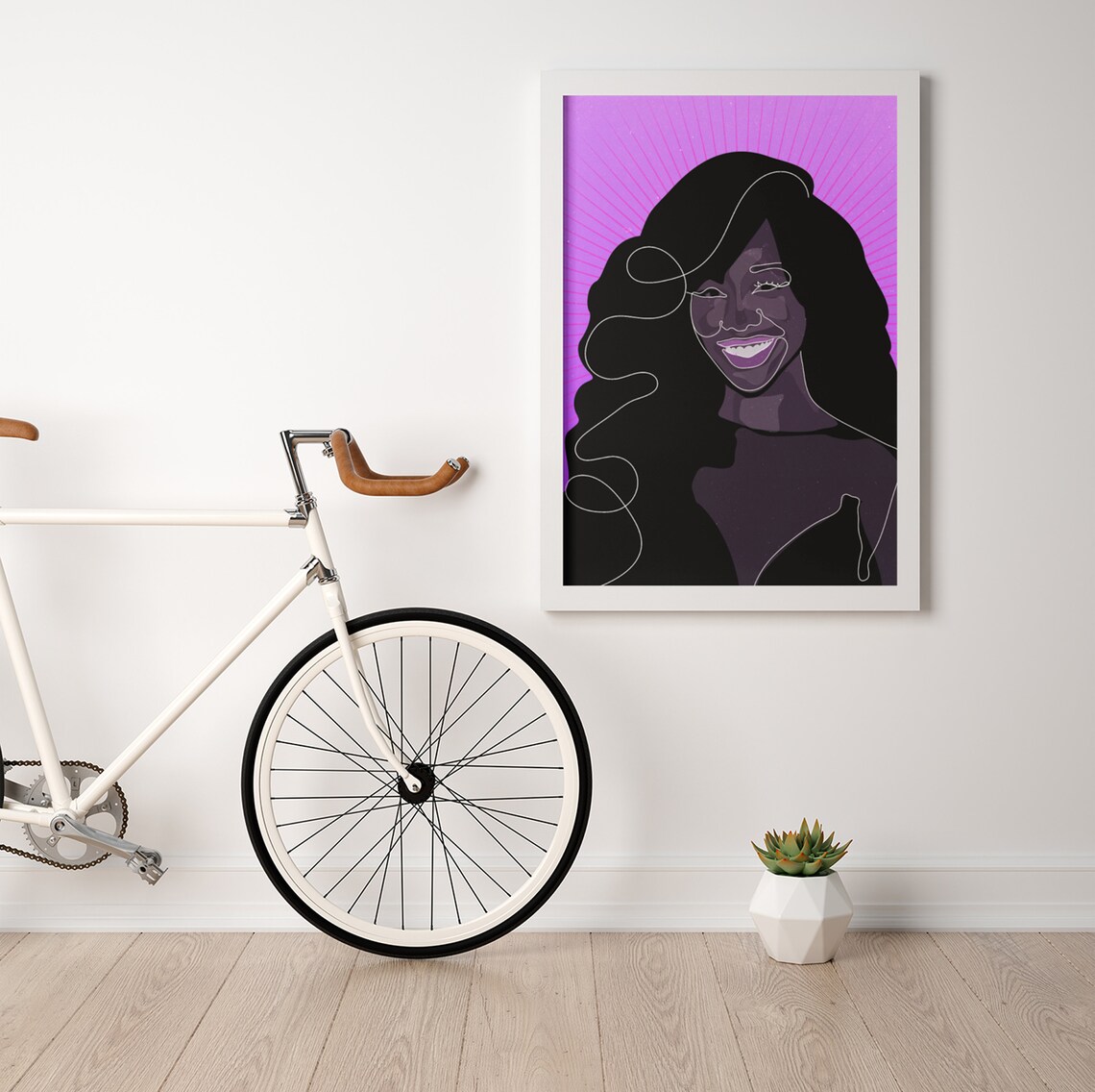 SZA Silhouette Line Drawing Poster - Etsy Ireland