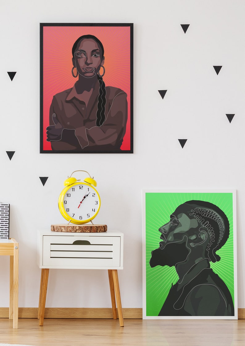 Sade Silhouette, Line Drawing Poster - Etsy