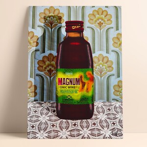 Magnum Tonic Wine - the 'front Room' Retro Jamaican Print - Etsy