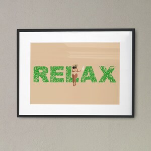 RELAX, Smoke Weed, Pothead Princess, Female Smoker, Earthy Toned ...