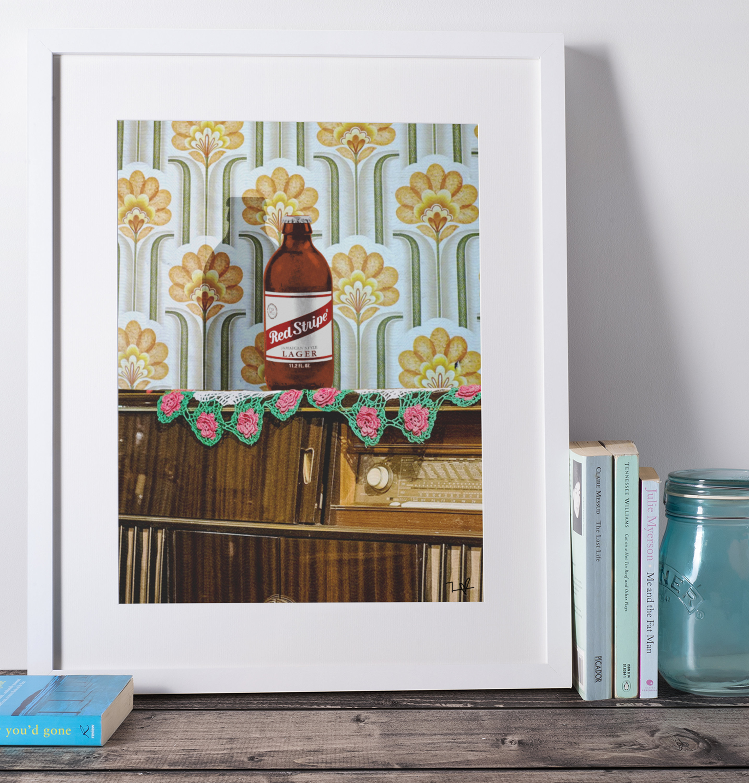 Red Stripe - the 'front Room' Retro Jamaican Print - Etsy