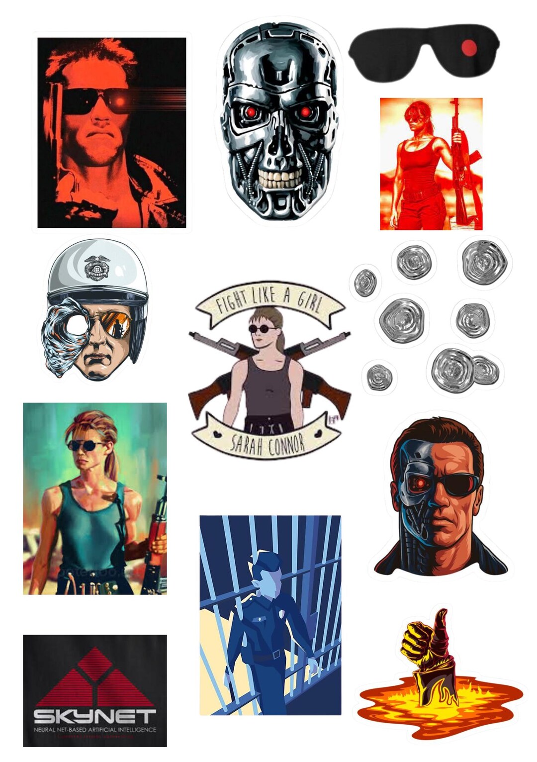 I'll Be Back: Terminator A5 Temporary Tattoo Sheet - Etsy