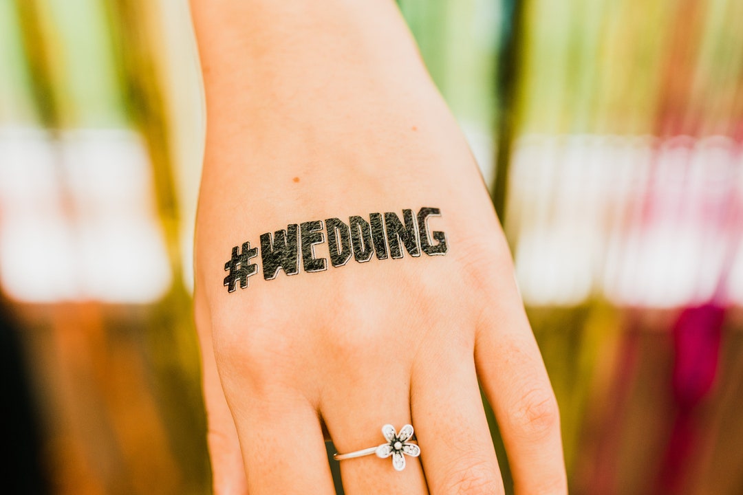 Temporary Tattoo - Wedding Pack - Etsy