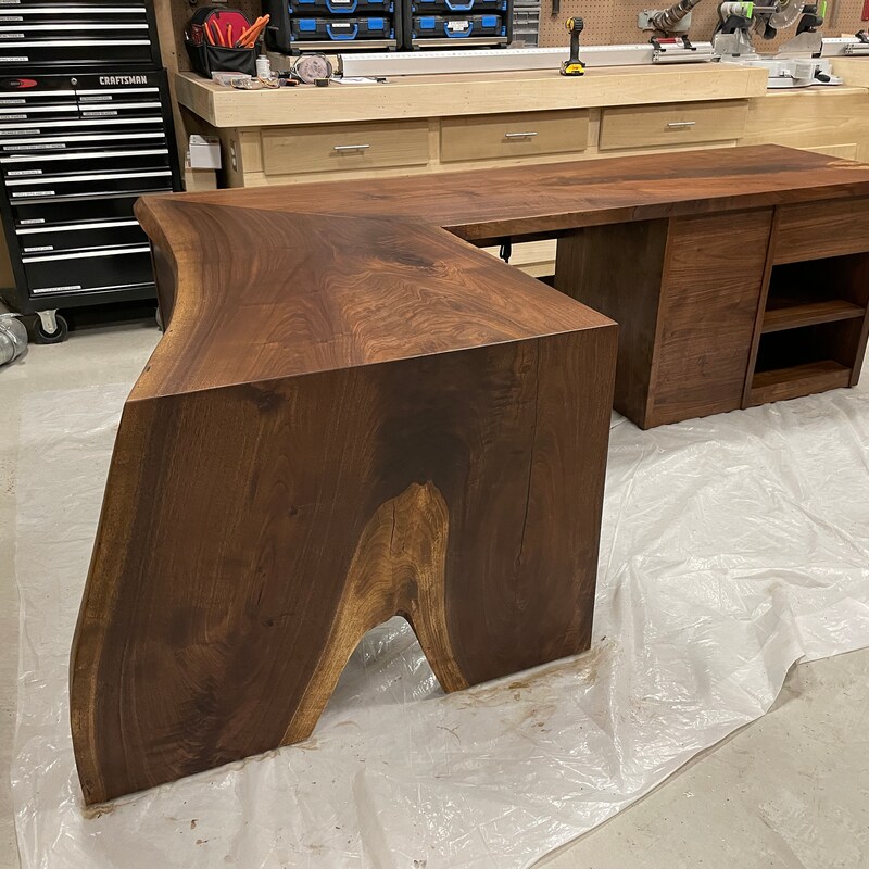 Waterfall Desk - Etsy