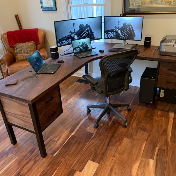 L Shaped Desk - Etsy