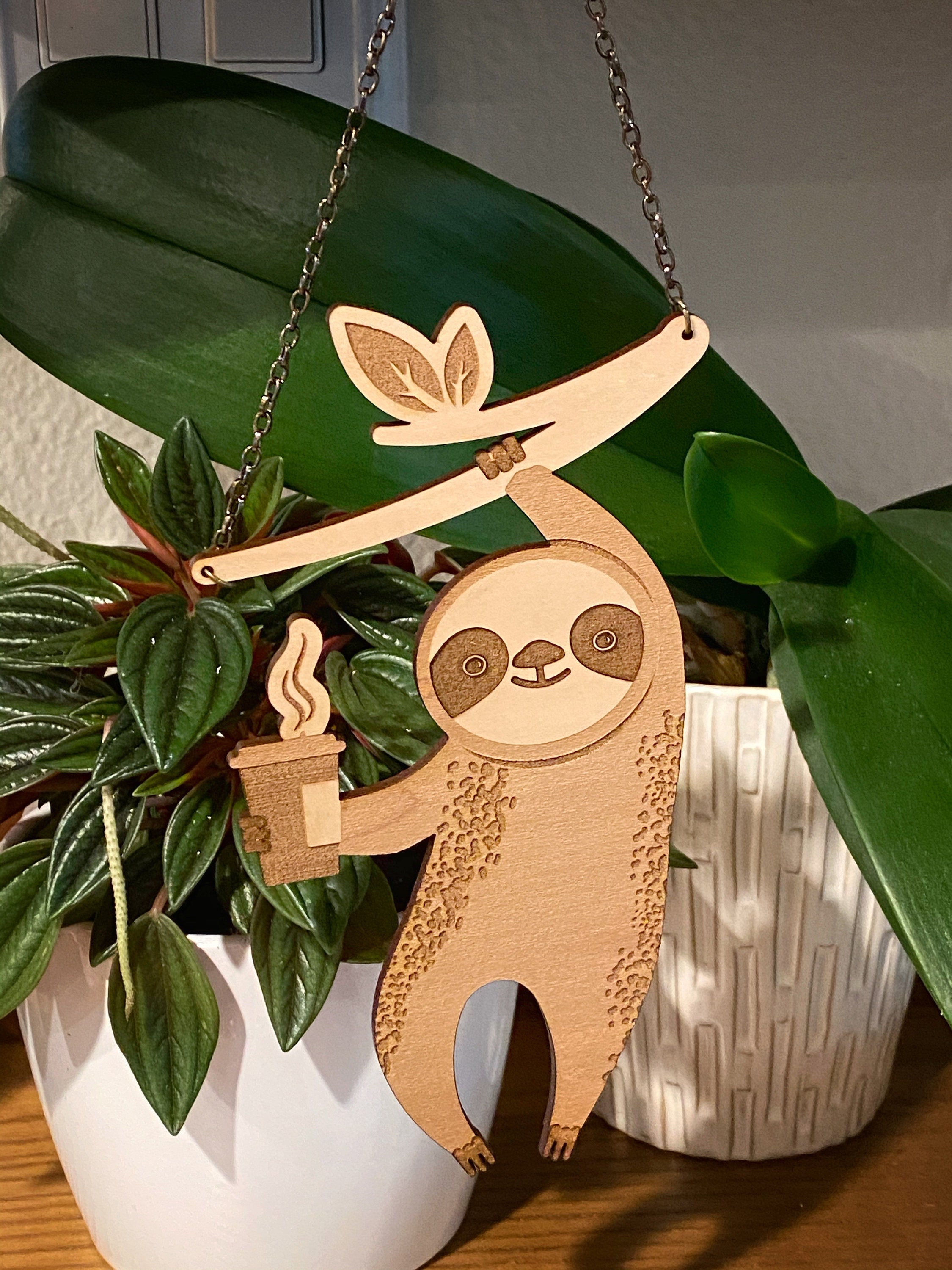 Sloth Laser Cut Files. SVG, AI, PDF, Glowforge File, Laser Cut Template ...