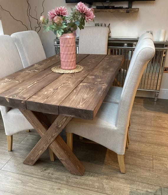 Rustic timber dining table store