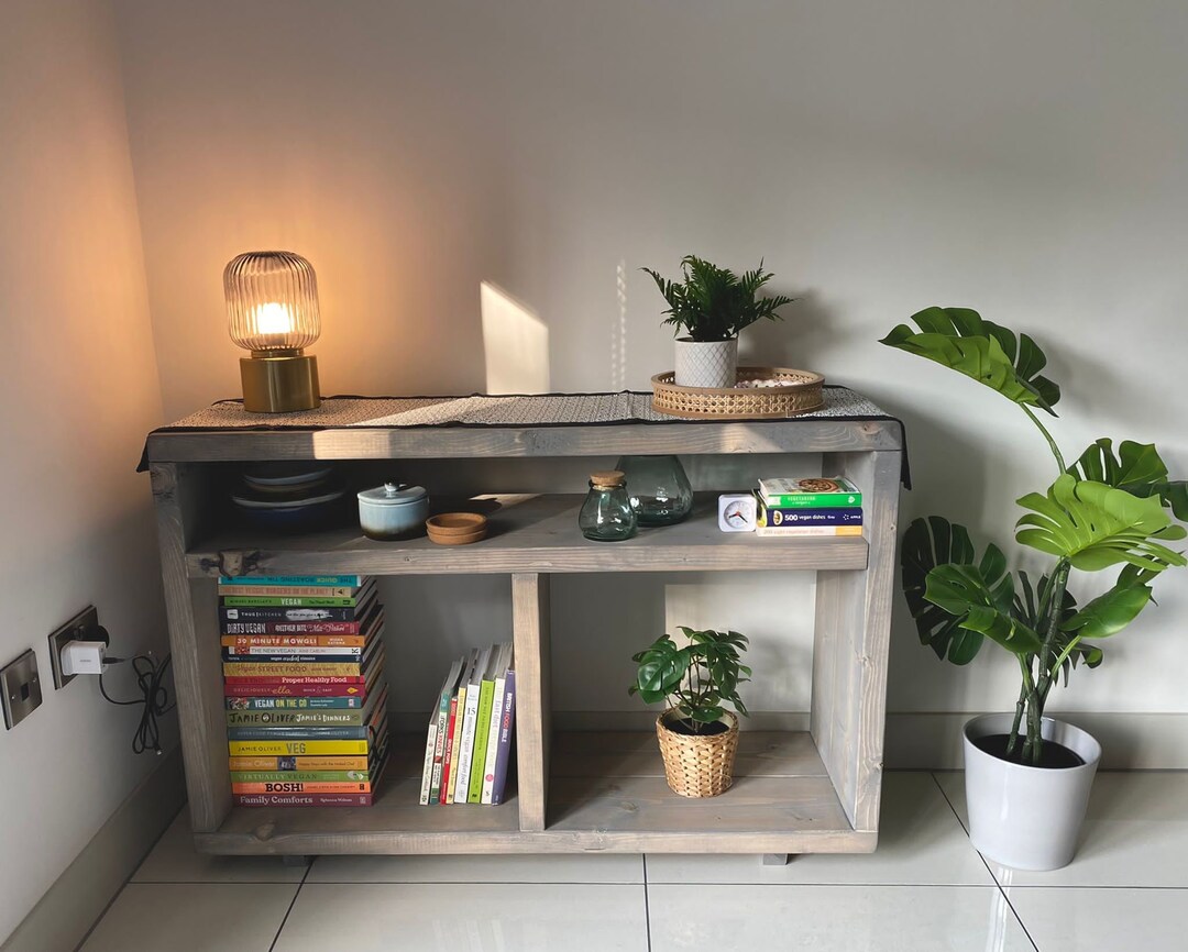 Sideboard Side Table Console Table With Storage Reclaimed Solid Wood TV ...