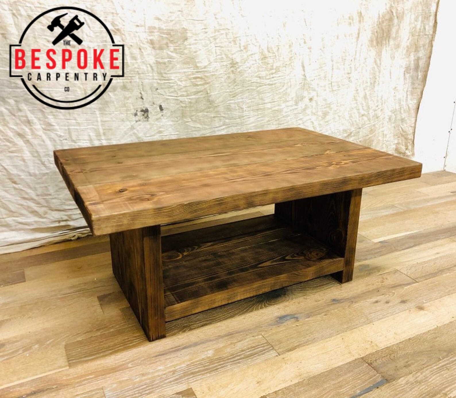 Reclaimed Coffee Table Side Table Solid Wood Chunky Pine | Etsy