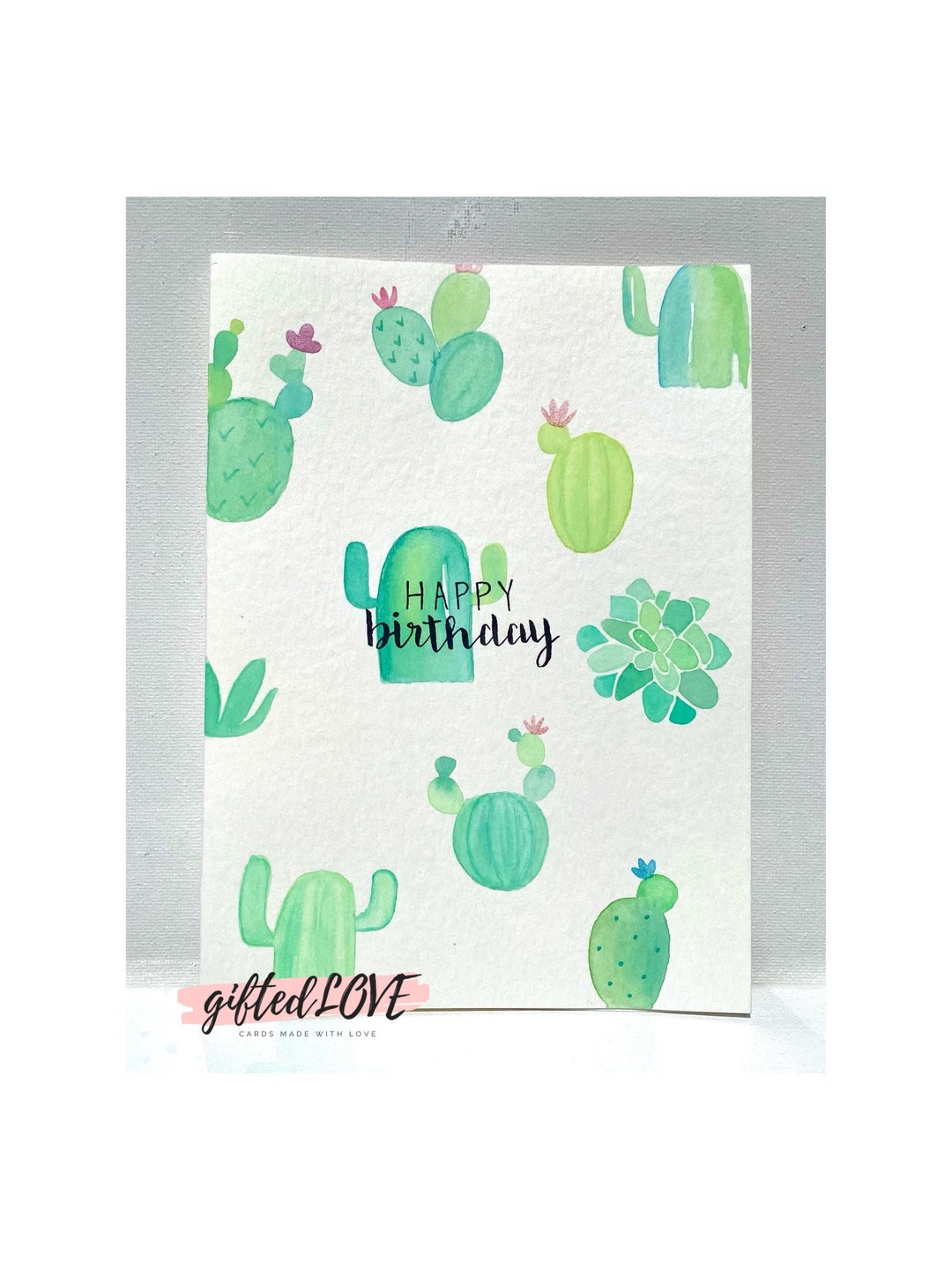 Succulent Birthday Card - Etsy