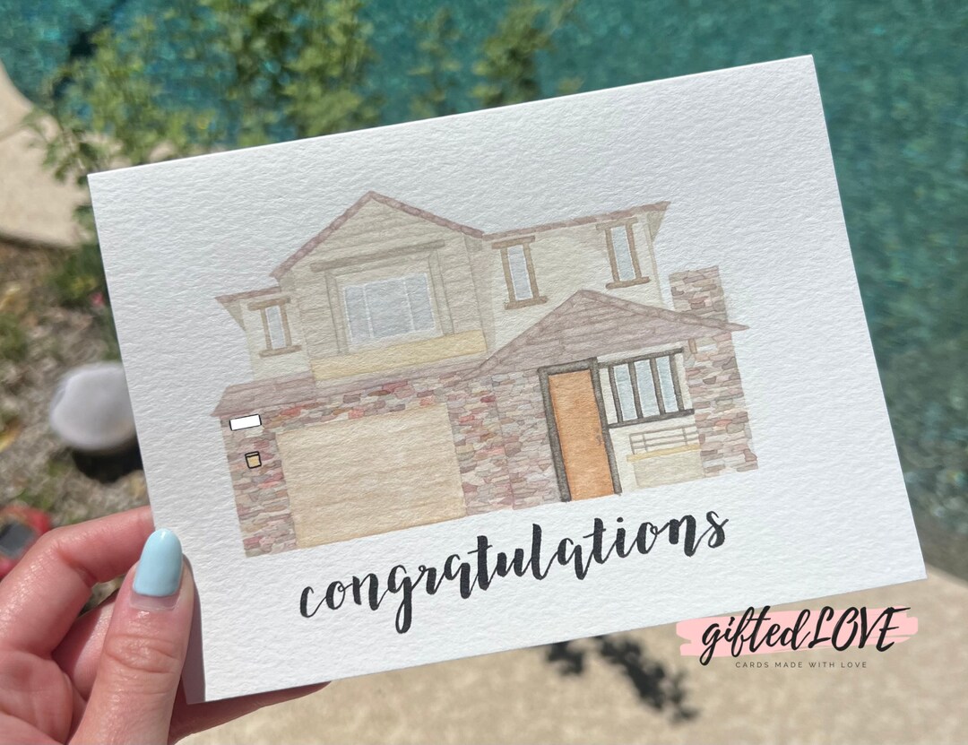 New Home Congratulations Card - Etsy