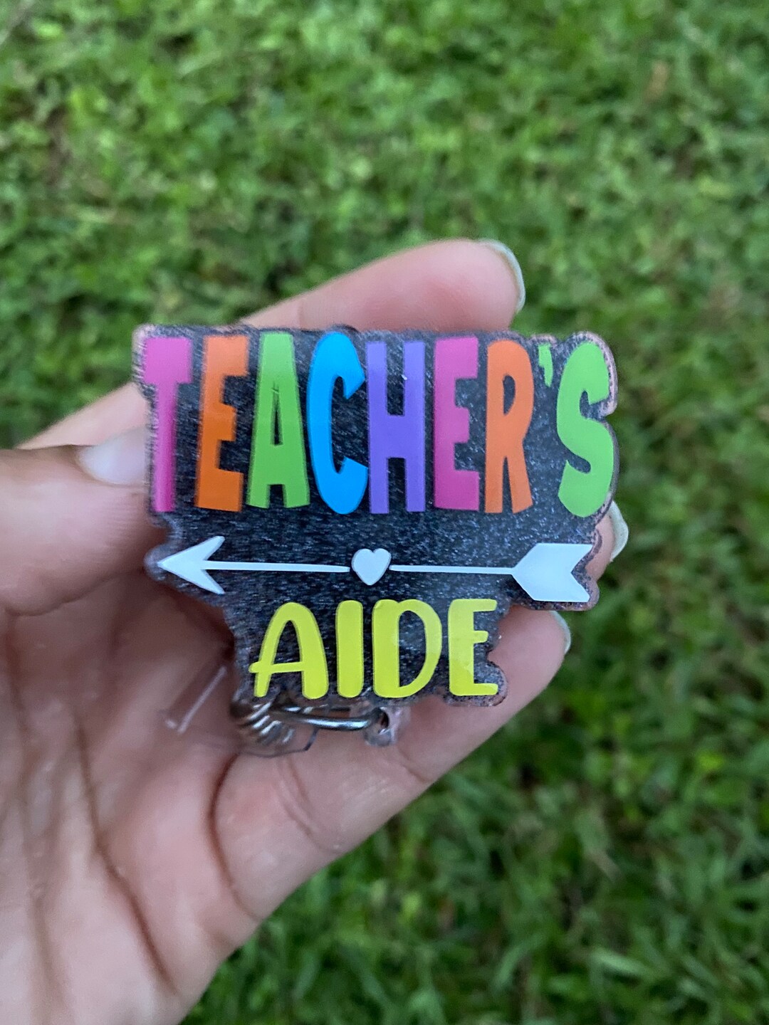 Teacher’s Aide Badge Reel, Teacher’s Aide Lanyard, Teacher’s Assistant ...