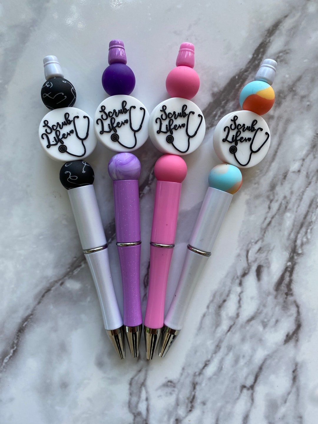 Scrub Life Beaded Pen Cute Pen for Nurses Nurse Gift Idea - Etsy