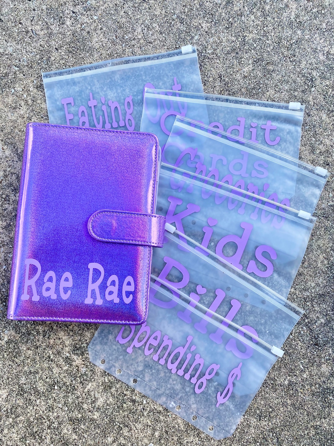 Personalized Budget Binder, Cash Envelope System, A6 Binder, Money ...