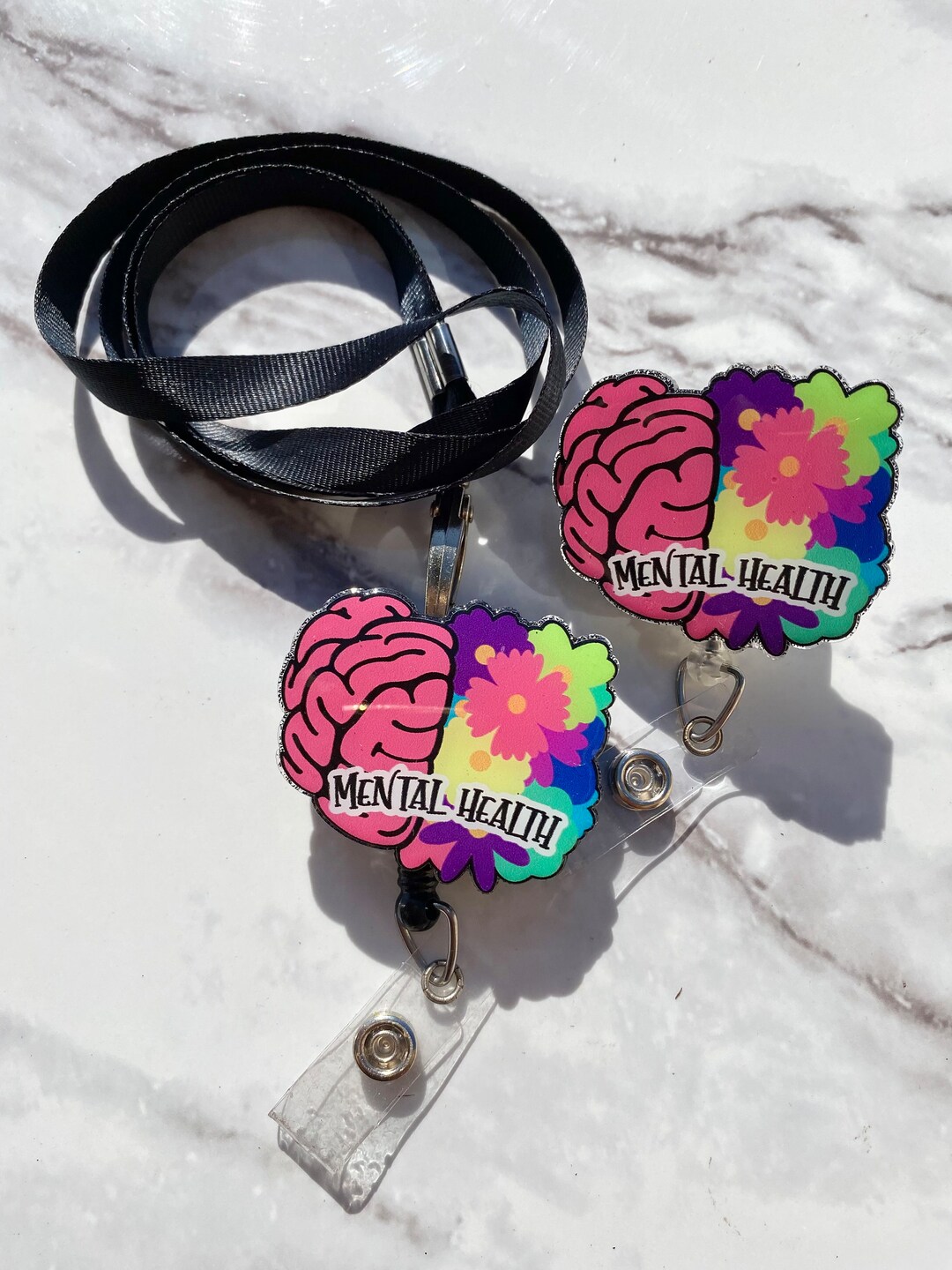 Mental Health Badge Reel, Mental Health Matters Lanyard, Teacher Gift ...