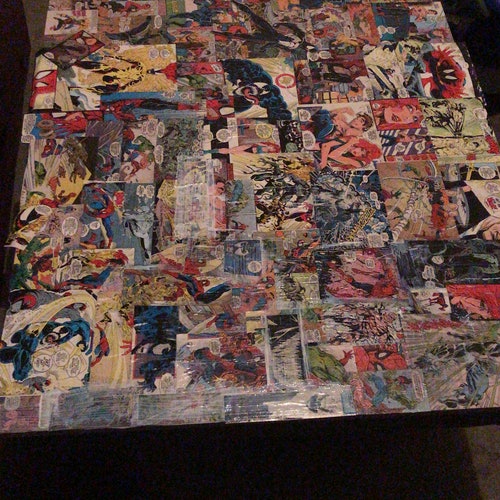Custom Comic Coffee Table With Epoxy Resin - Etsy