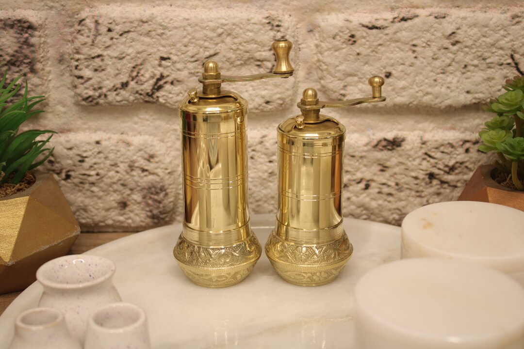 Handmade Turkish Brass Pepper Mill: Traditional Spice Grinder, READ! - Etsy