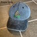 Marijuana Hand Embroidered Hat, Cannabis Embroidery Unisex Baseball Cap ...