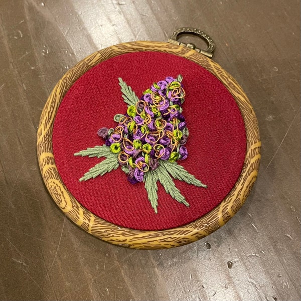 Cannabis Embroidery - Etsy