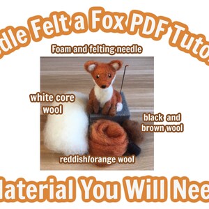 Needle Felting Tutorial Beginner Fox, PDF Instant Download - Etsy