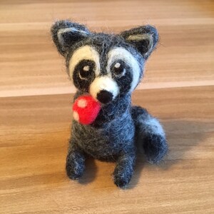 Needle Felting Tutorial Raccoon With Magical Mushroom, PDF Instant ...