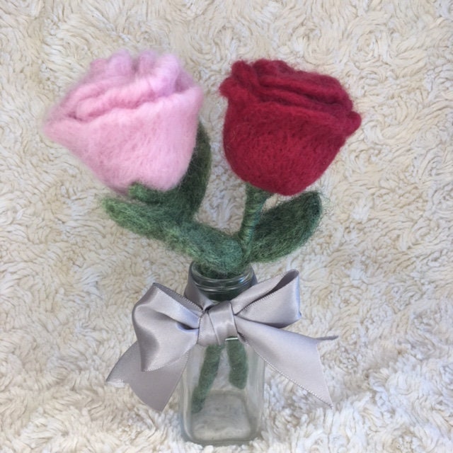 Needle Felting Rose Tutorial Step-by-step How to Felt a Rose - Etsy