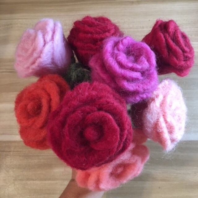 Needle Felting Rose Tutorial Step-by-step How to Felt a Rose | Etsy