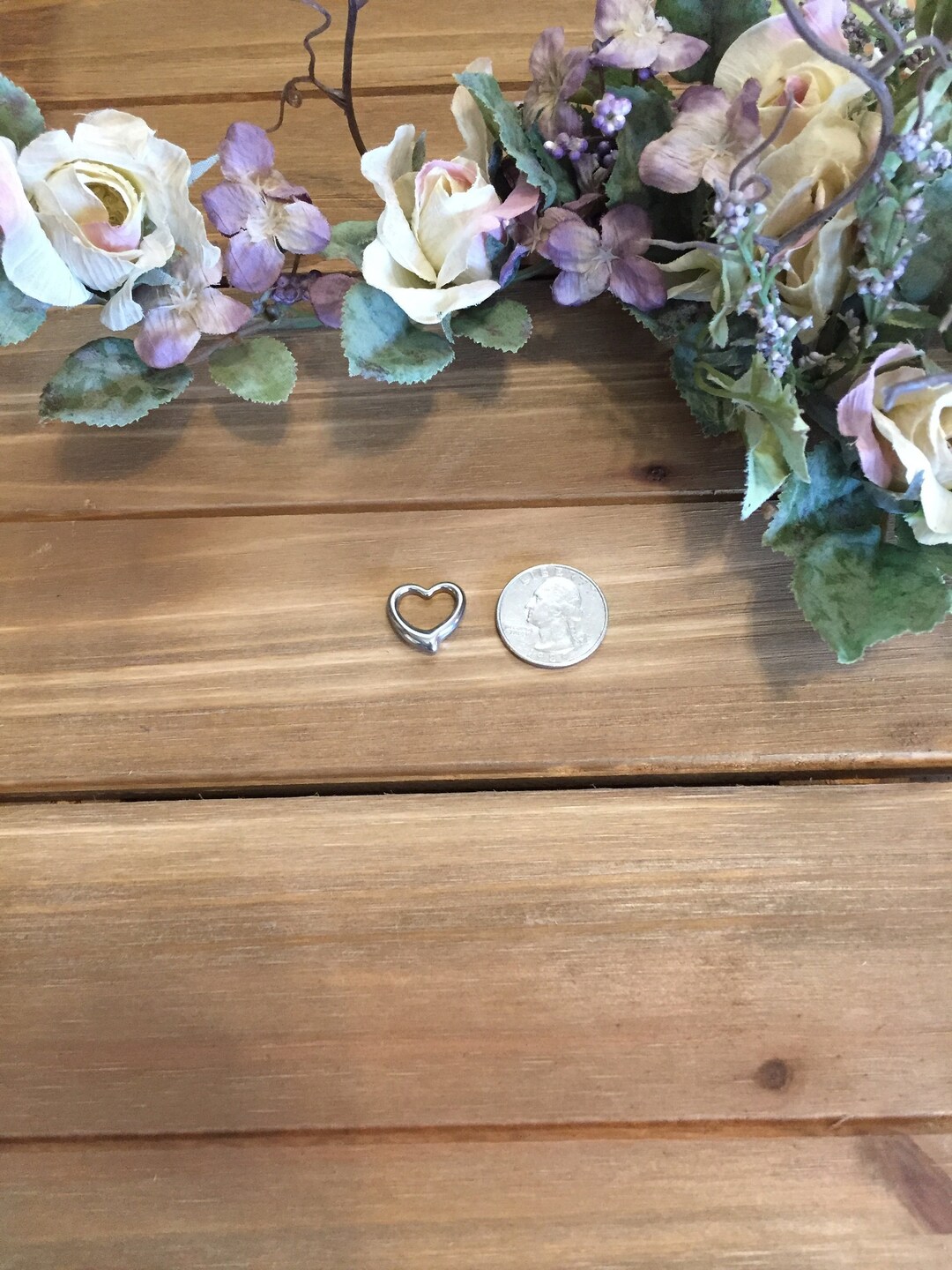 3 Stainless Steel Floating Heart Charms 304 Stainless Steel, Hollow ...