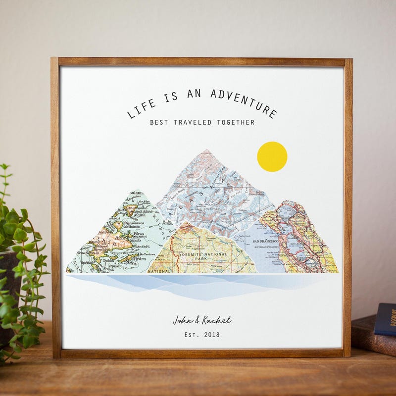 Adventure Map for Couple - Etsy