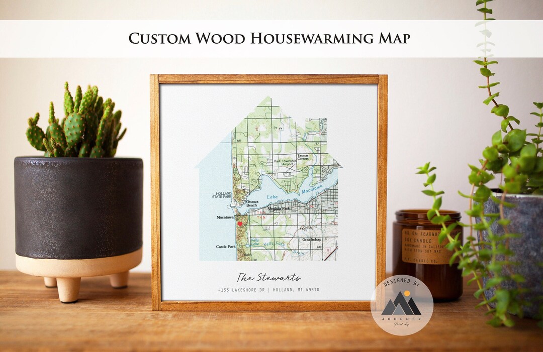 Personalized Map Art First/new Home Sign Housewarming Gifts Couples New ...