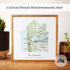 Personalized Map Art Print First/new Home Housewarming Gifts | Realtor ...