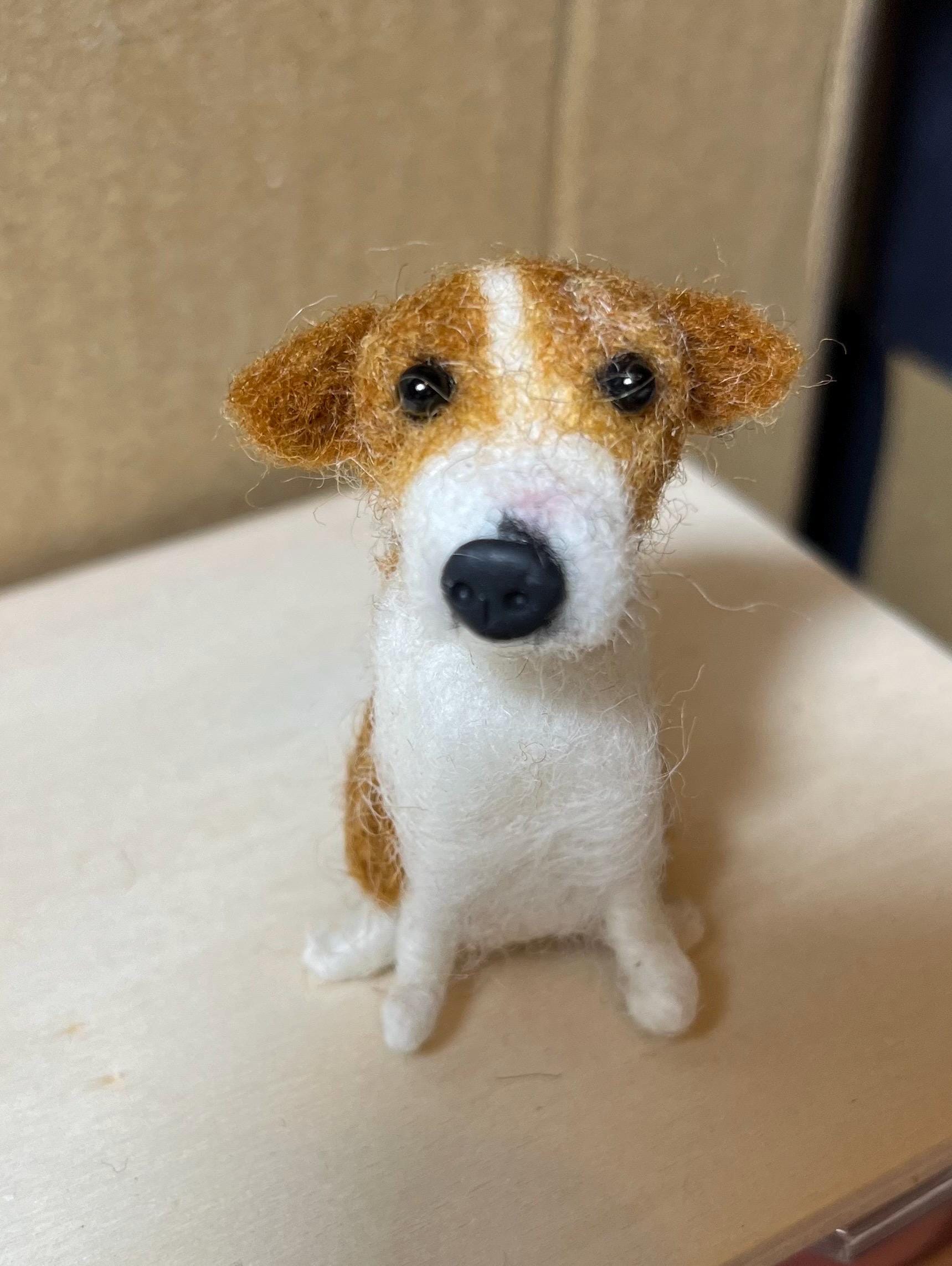 Custom Needle Felted Dog Sculpture | Miniature Pet Memorial - Etsy