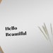 Hello Beautiful Sticker, Mirror Decals, Wall Stickers, Manifestation ...
