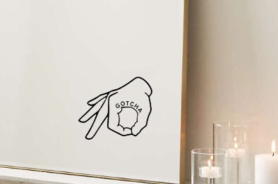 Gotcha Decal Circle Game Decal Funny Decal Car Decal - Etsy