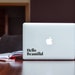 Hello Beautiful Sticker, Mirror Decals, Wall Stickers, Manifestation ...
