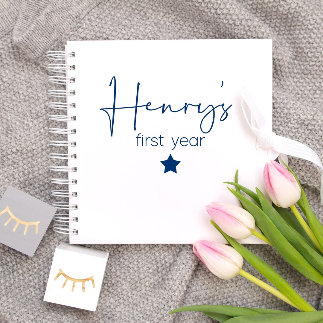 1st Birthday Gift - New Baby Gift - Baby Photo Album - Baby Shower Gift ...