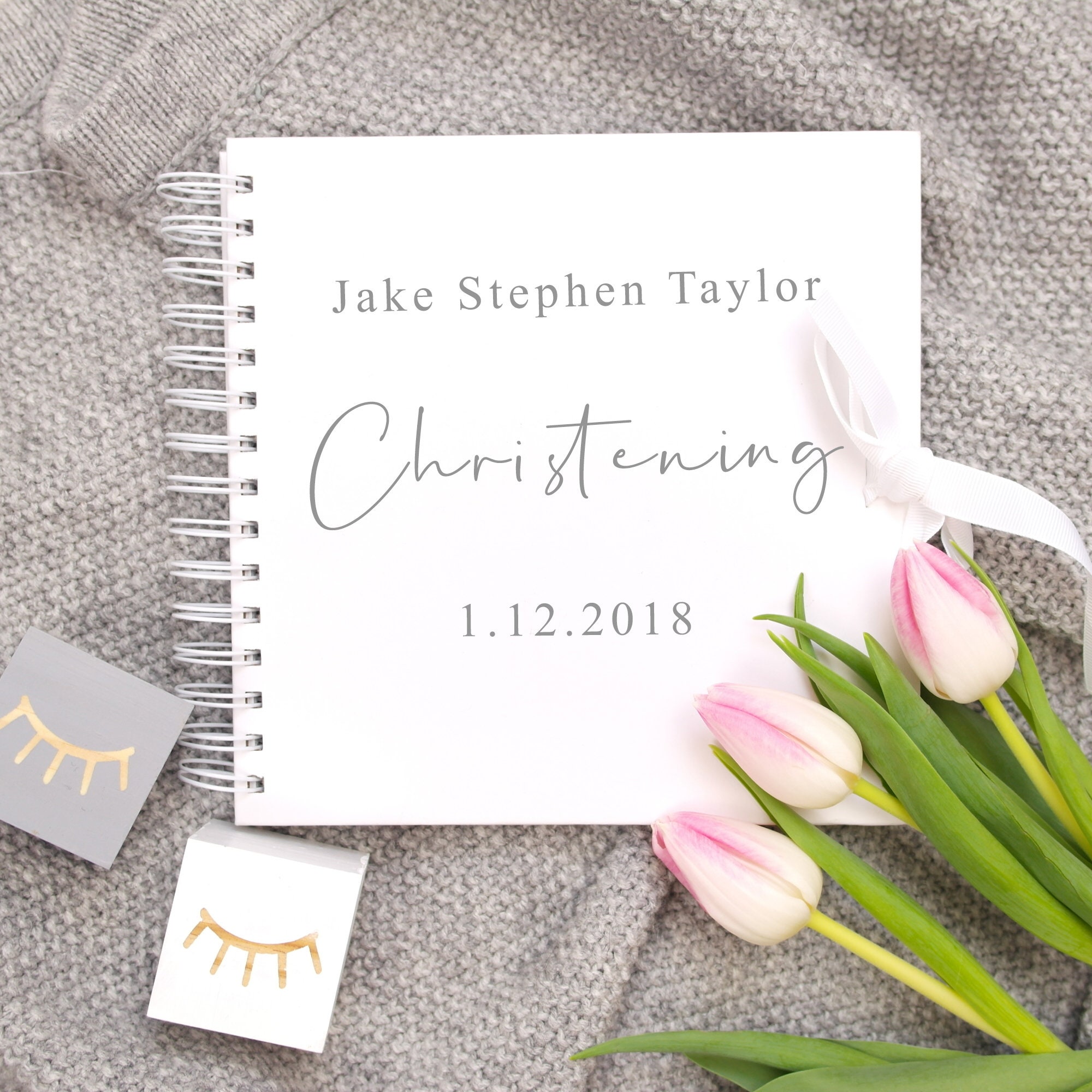 Baptism Gift - Christening Gifts - Baby Album - Personalised Baby Album ...