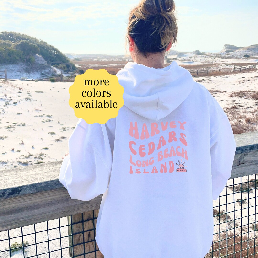 Harvey Cedars Long Beach Island Sweatshirt Hoodie, Y2K Style Beach Sweatshirt Hoodie, LBI ...
