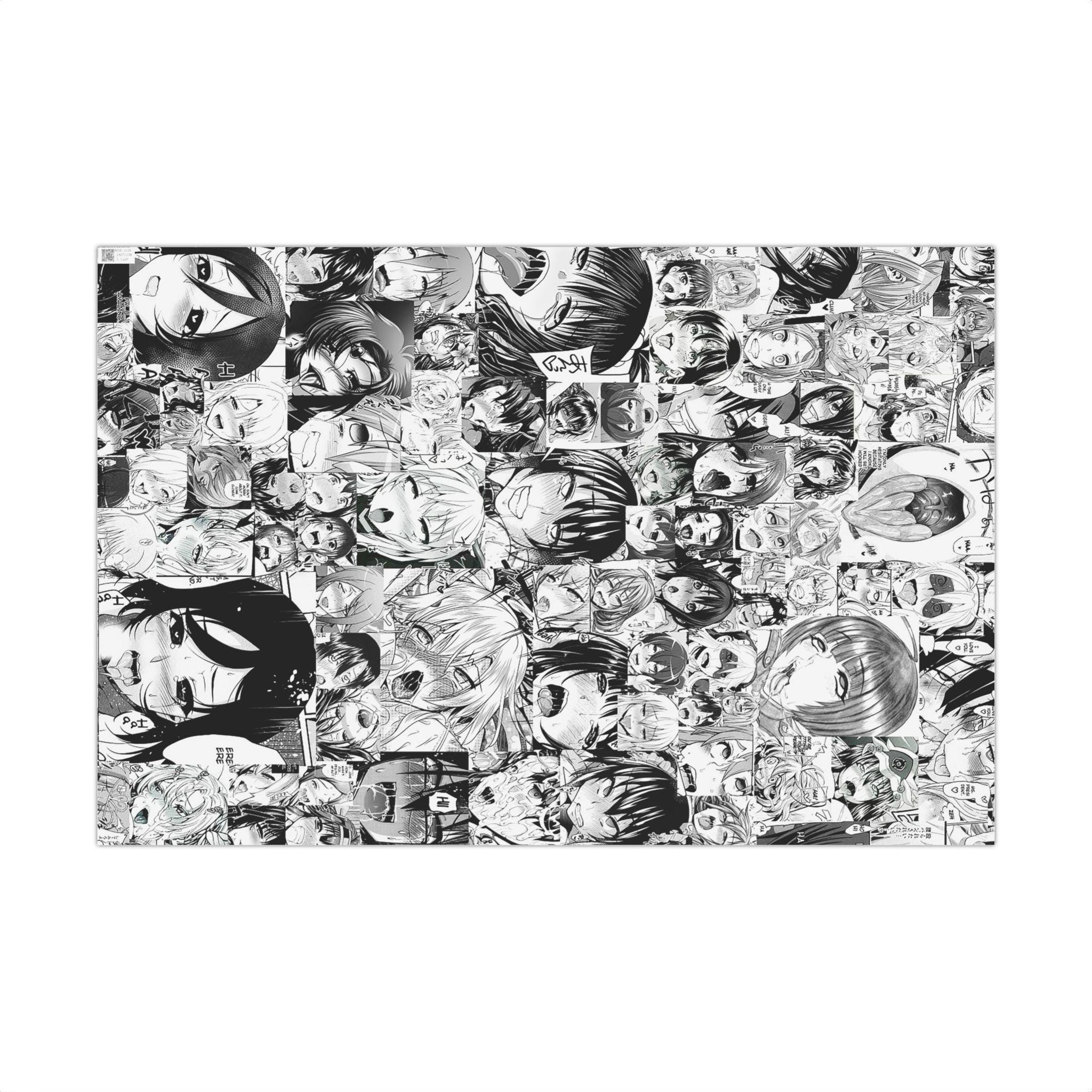 Ahegao Gift Wrap Anime Ahegao Gift Wrapping Paper Anime Gag- Tsundere ...