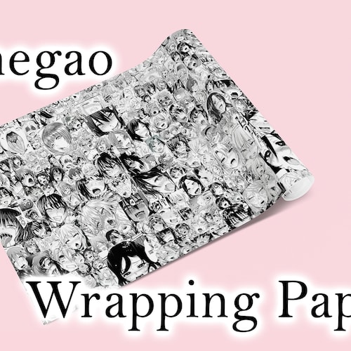Ahegao Gift Wrap. Anime Gag Funny Wrapping Paper. Adult 18 - Etsy Canada