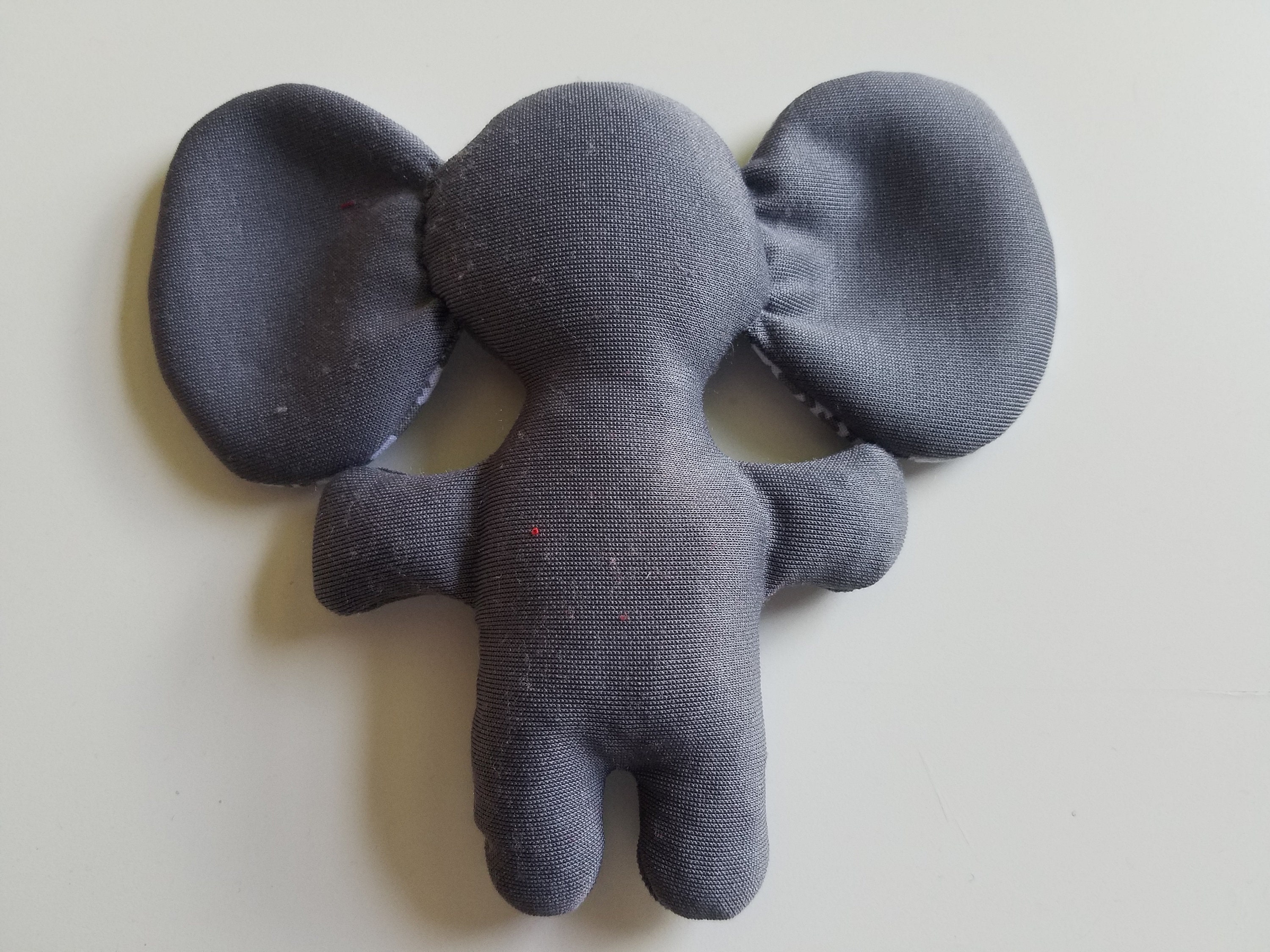 Elephant, Pocket Elephant With Red/gray Fabric Accents and Red T-shirt ...