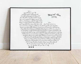 First dance lyrics | Etsy