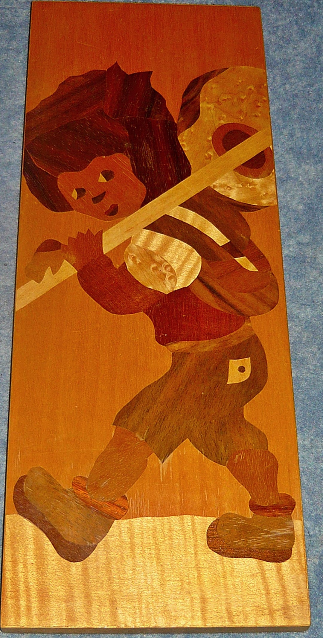 Intarsia Picture picture wood Picture musician Guitar vintage mid ...