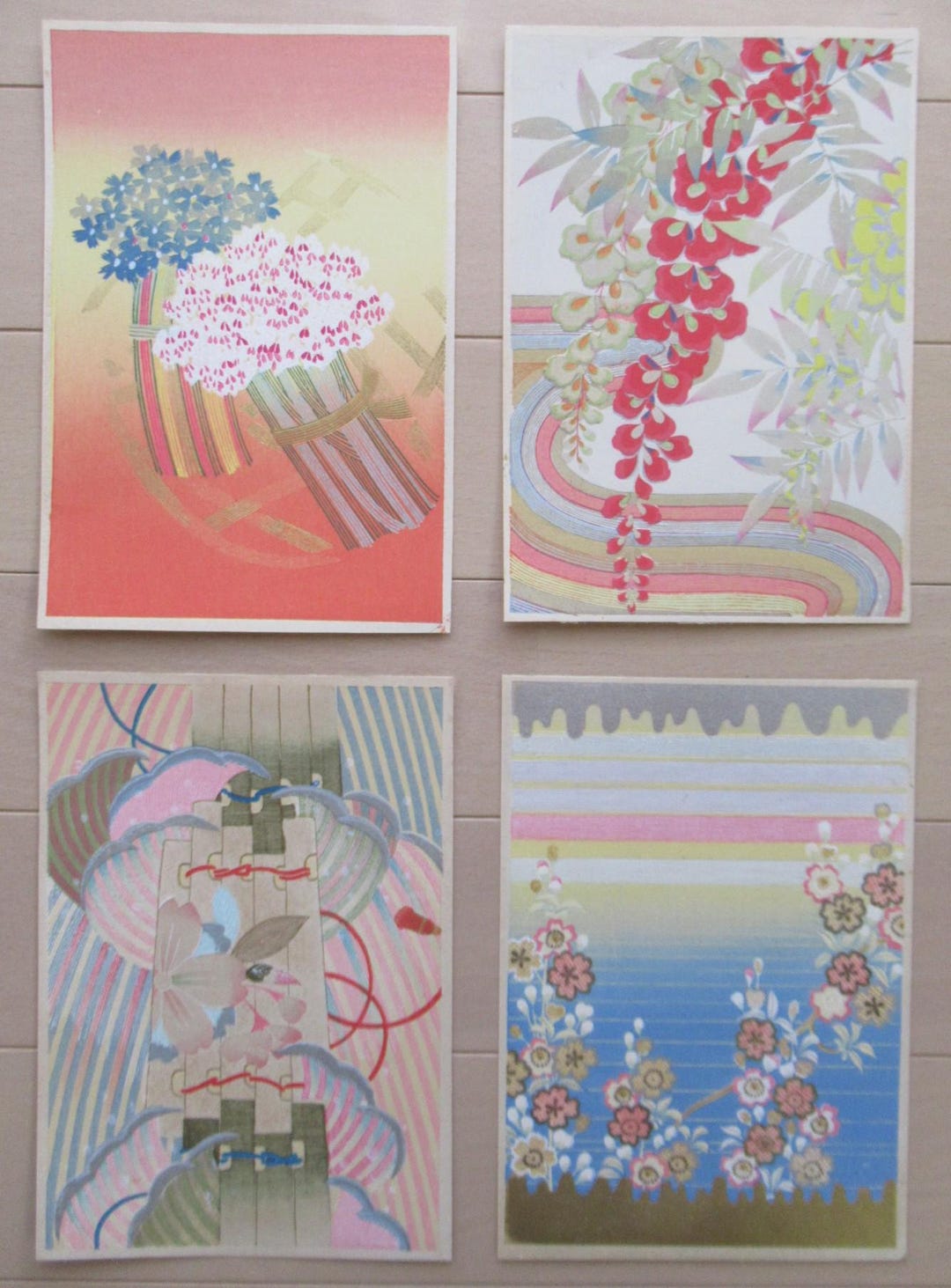 Original: Set of Woodcut Prints of Pattern Sample - Etsy