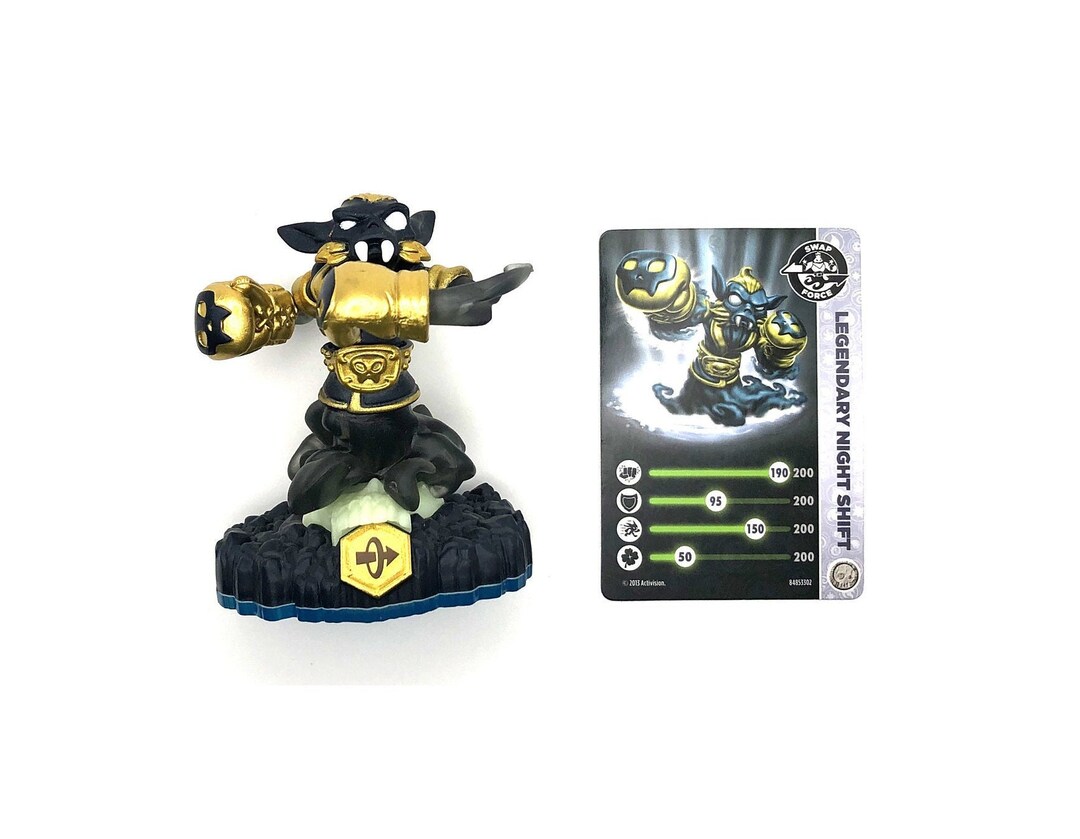 Skylanders Swap Force Legendary Night Shift Figure Activision - Etsy